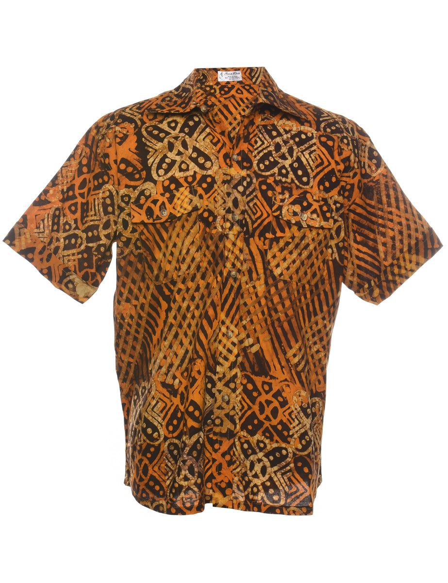 Men's 1990s Short Sleeve Shirt Multi-coloured, L | Beyond Retro - E00938754