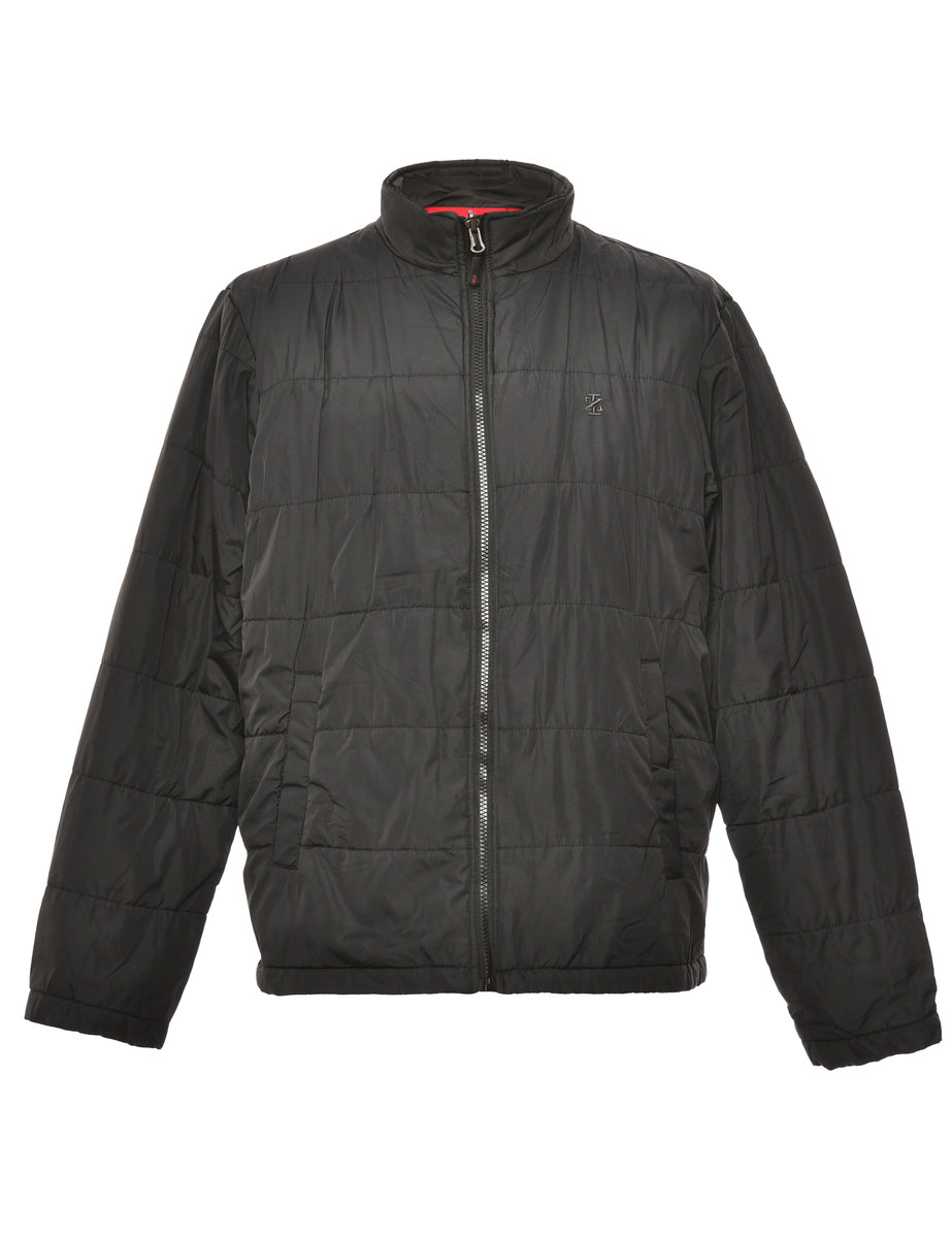 Vintage Men's Izod Black Izod Puffer Jacket Black, L | Beyond Retro ...