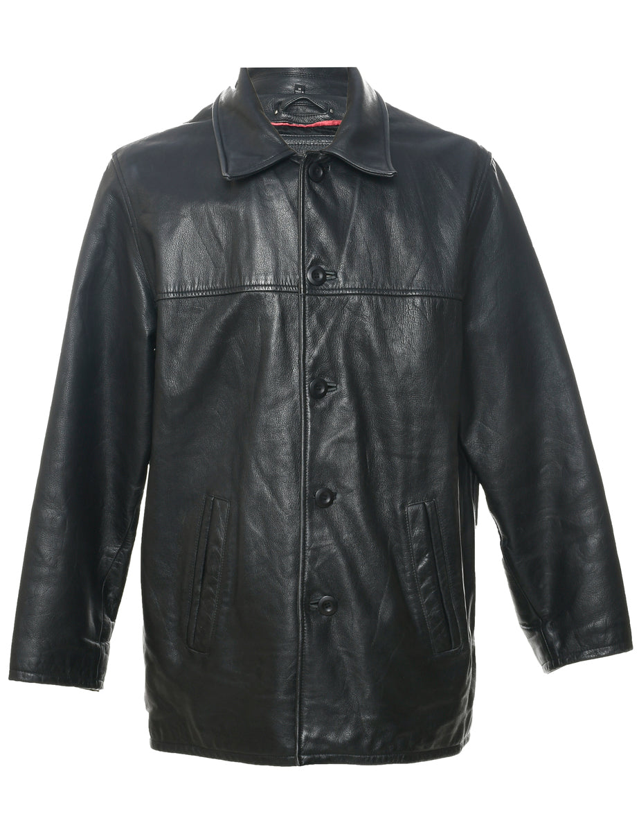 Vintage Men's Britches Britches Leather Jacket Black, M | Beyond Retro ...