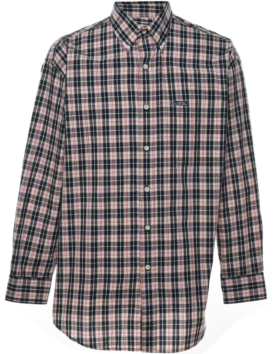 Men's Chaps Chaps Checked Shirt Multi-coloured, L | Beyond Retro ...