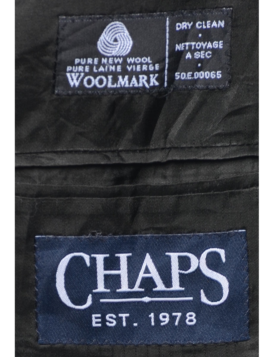 Vintage Men's Chaps Chaps Herringbone Tweed Blazer Grey, L | Beyond ...