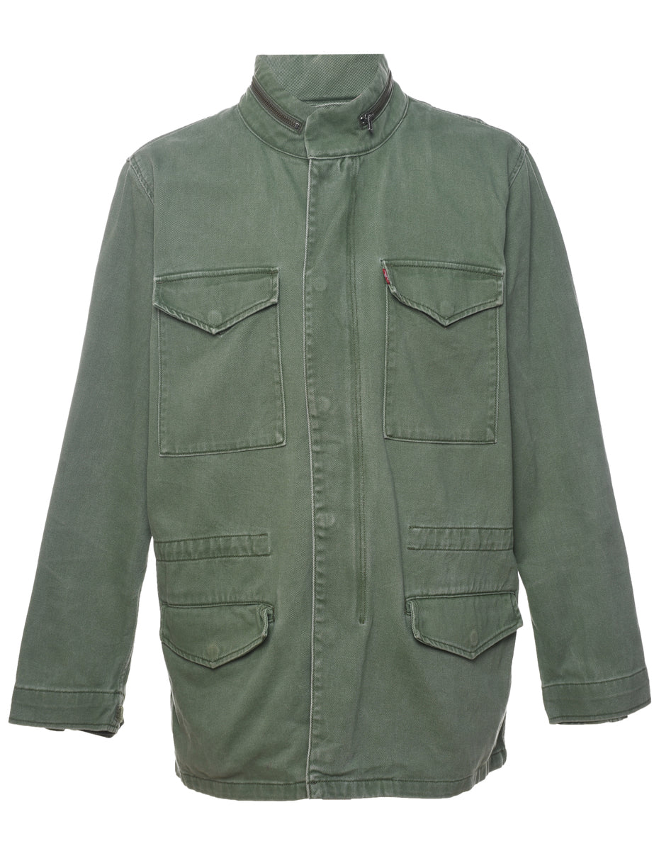 Men's Levi's Levi's Green Utility Jacket Green, XL | Beyond Retro ...