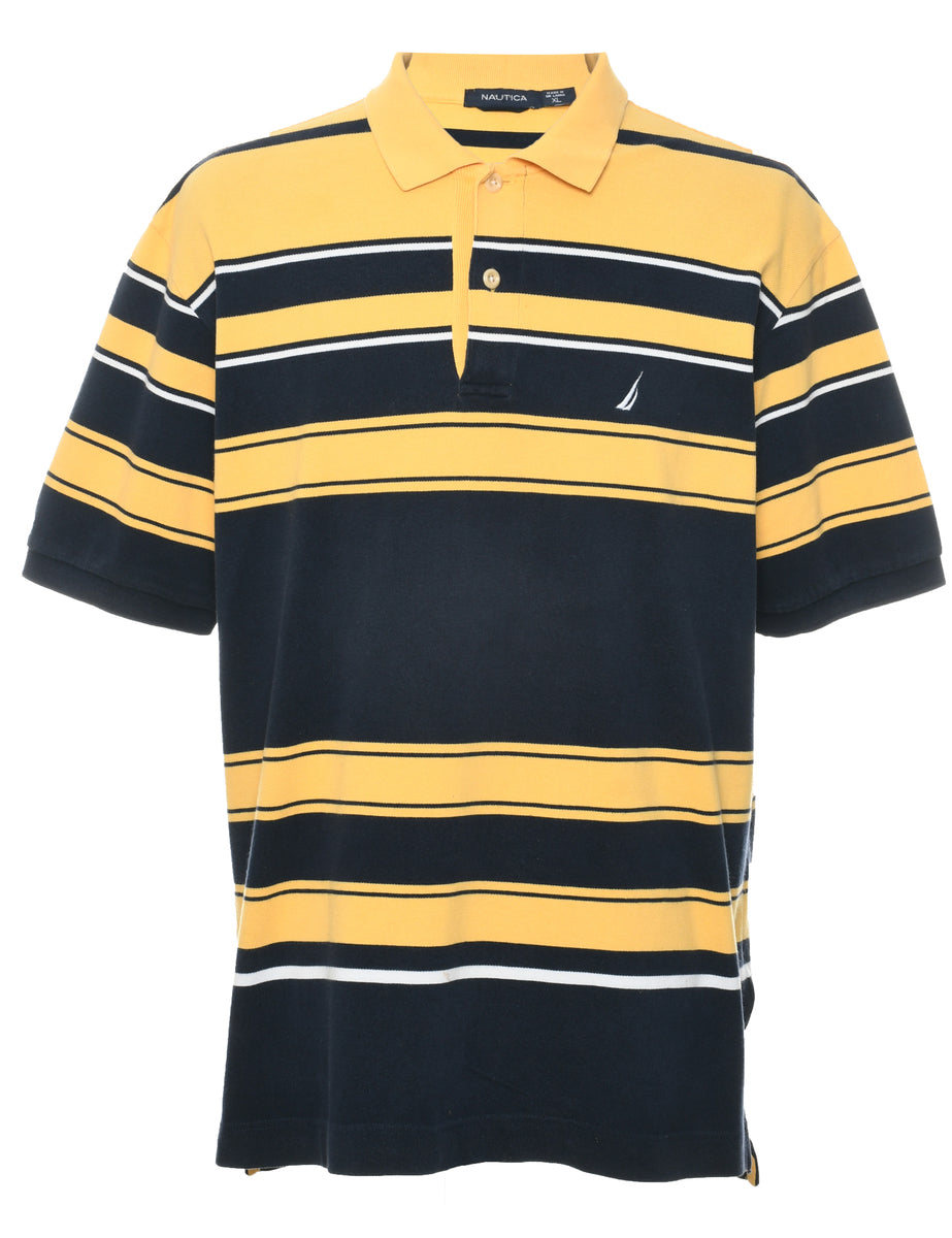Vintage Men's Nautica Nautica Polo Shirt Blue, XL | Beyond Retro ...