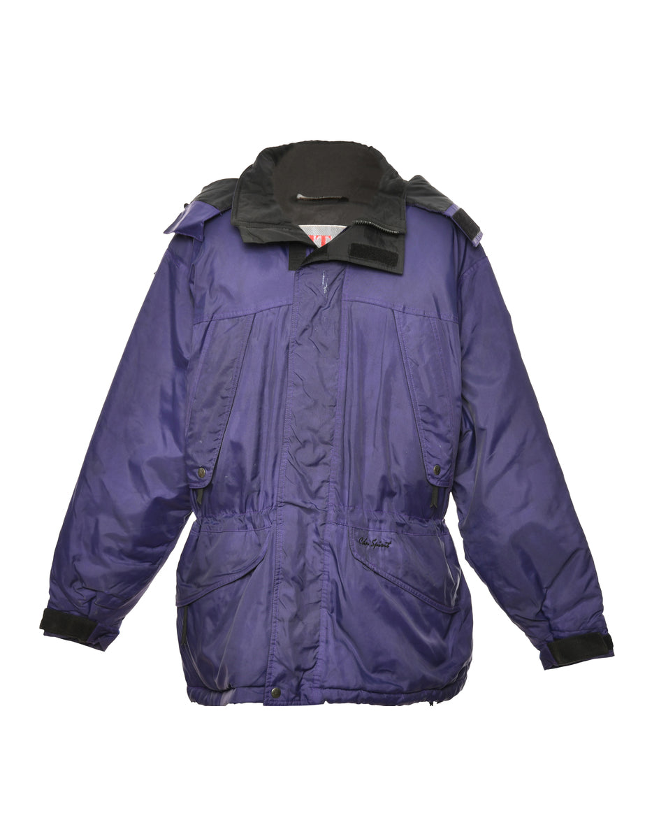 Vintage Men's Purple & Black Two-Tone Mountaineering Jacket Purple, L ...