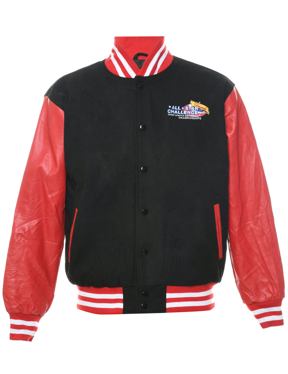 Vintage Men's Two Tone Team Jacket Black, M | Beyond Retro - E00980749