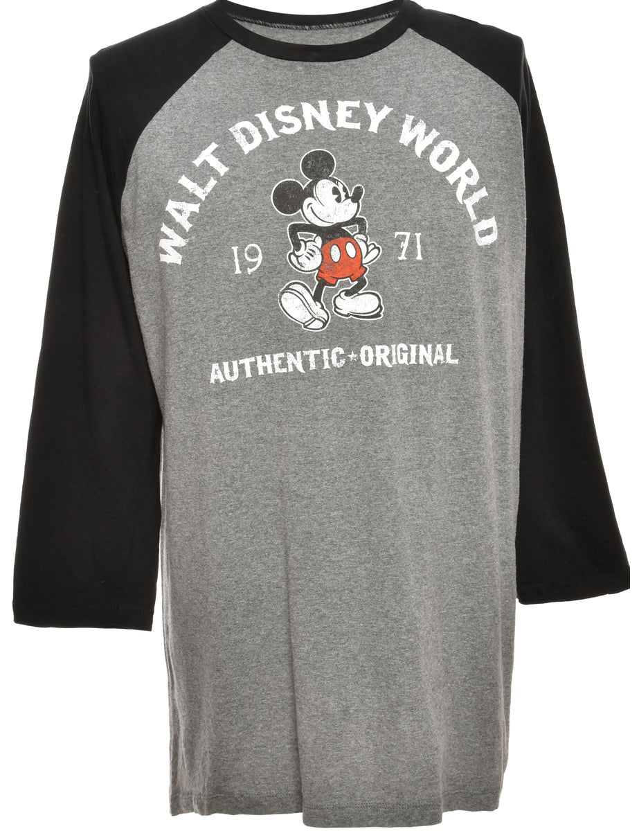 Vintage Unisex Disney Grey Walt Disney Cartoon T-shirt Grey, L | Beyond ...