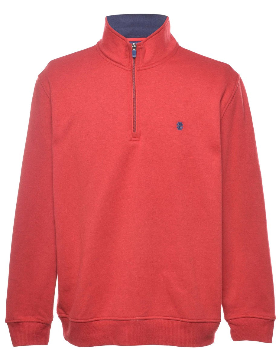 Unisex Izod Izod Plain Sweatshirt Red, L | Beyond Retro - E00885912