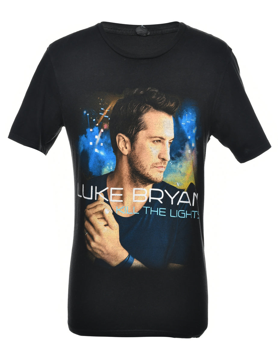 Vintage Unisex Luke Bryan Band T-shirt Black, S | Beyond Retro - E00810074
