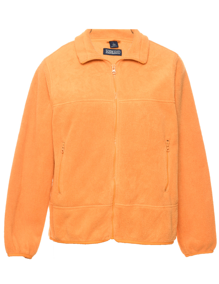 Women's Burnt Orange Fleece Orange, L | Beyond Retro - E00984242