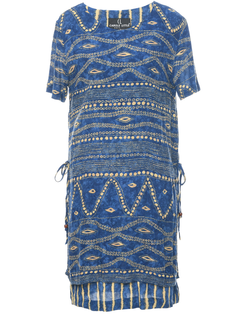 Vintage Women's Carole Little Carole Little Dress Blue, L | Beyond ...