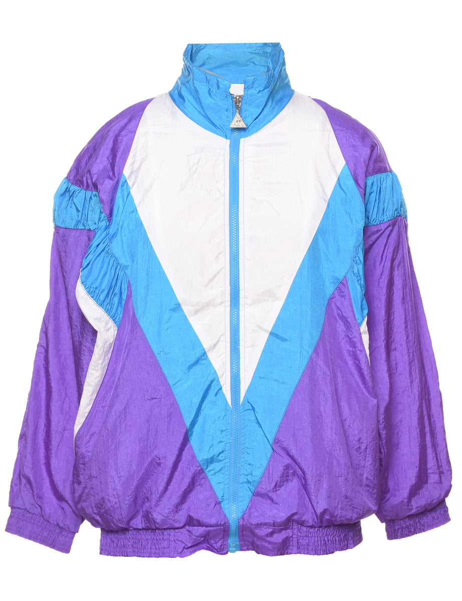 Vintage Women's Chevron Multi-colour Nylon Jacket Multi-coloured, M ...