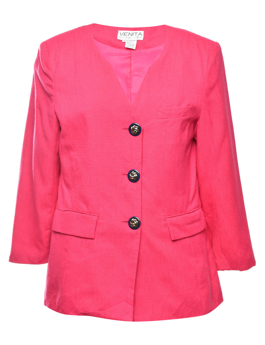 Women's Hot Pink Jacket Pink, L | Beyond Retro - E00786385
