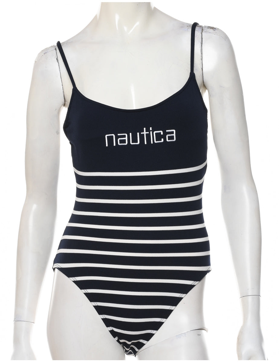 Vintage Women's Nautica Nautica One-piece Swimsuit Blue, L | Beyond ...