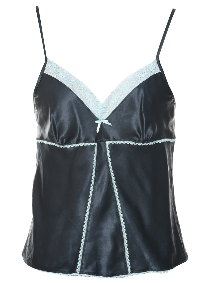 Vintage Women's Teal Y2K Slip Green, S | Beyond Retro - E00983266