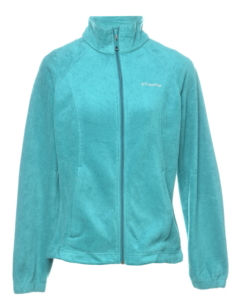 Women's Columbia Turquoise Columbia Fleece Green, M | Beyond Retro ...