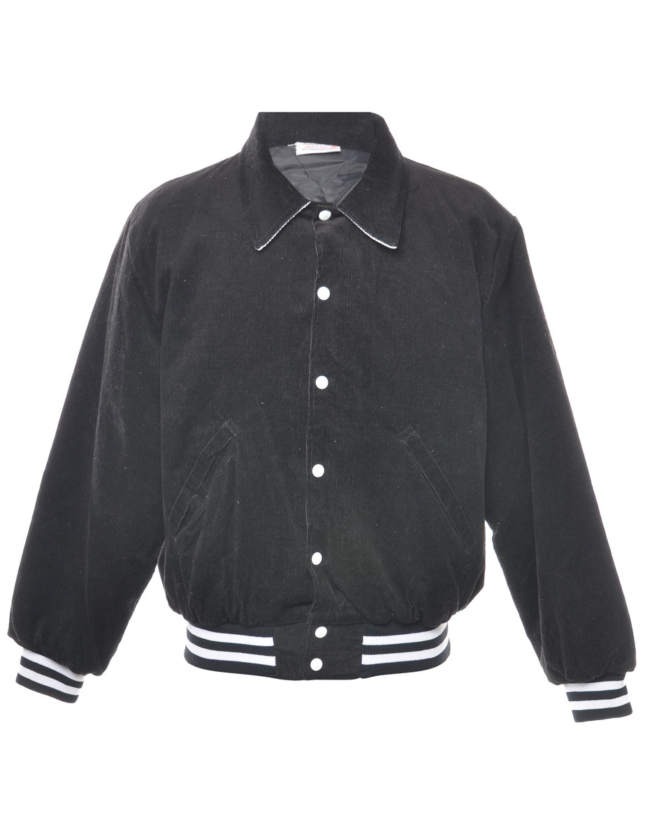 Vintage Men's Corduroy Black Northern Industrial Team Jacket Black, M ...