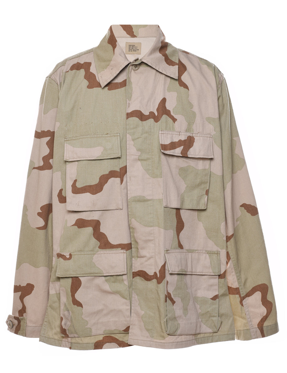 Vintage Men's U.S Army Desert Camouflage Three-Colour Jacket Multi ...